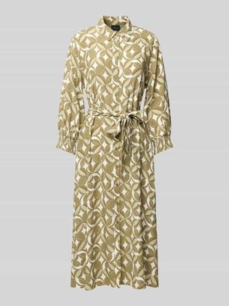 s.Oliver Black Label Tailliertes Hemdblusenkleid aus reiner Viskose