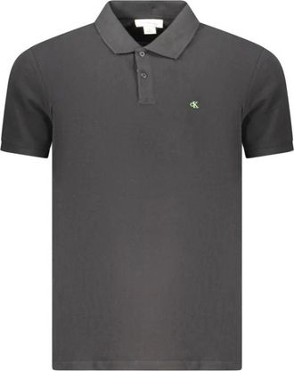 Calvin Klein Homme, Tops, Noir, Taille: XL Polo Homme en Coton Noir