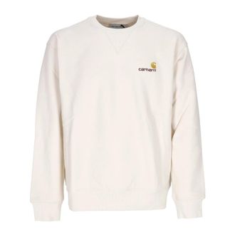 Carhartt Work in Progress Script Sweat Crewneck Sweatshirt - - Sweatshirts & Hoodies - Herren - Beige - XL