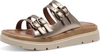 Tamaris Pantolette Damen Flach metallic,EU 40