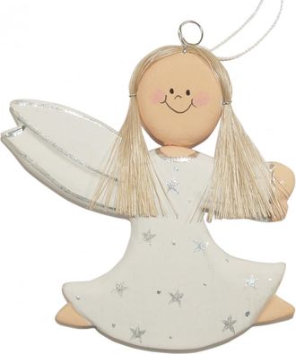 Guru Shop Schutzengel, Weihnachtsengel, Christbaumschmuck - 6, Wei&szlig;