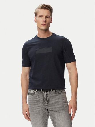 HUGO BOSS T-Shirt Logo Tape 50566606 Dunkelblau Regular Fit
