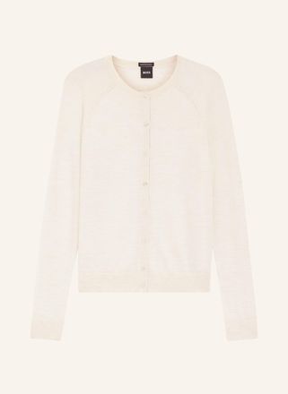 HUGO BOSS Strickjacke Fonami weiss