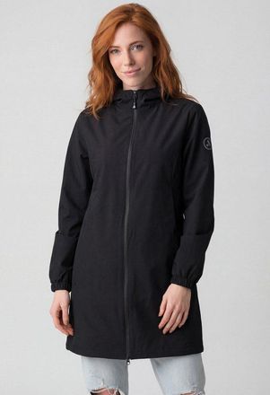 Alife And Kickin Sommerjacke Damen TorilAK A &Uuml;bergangsjacke, Jacke lange &Uuml;bergangsjacke mit abnehmbarer Kapuze und Rei&szlig;verschluss