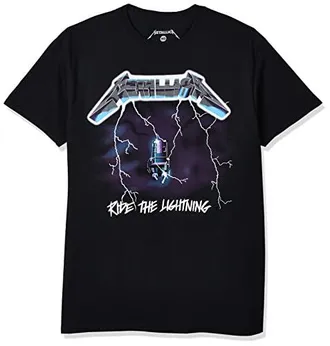 Metallica Ride The Lightning T-Shirt, Noir, XL Mixte
