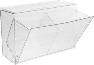 Garneck H&auml;ngende Aufbewahrungsbox Gro&szlig; Transparenter Mehrzweck Organizer aus Kunststoff mit Klappdeckel Platzsparend f&uuml;r Badezimmer Schlafzimmer und B&uuml;ro