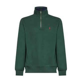 Polo Ralph Lauren Tartan-Halbrei&szlig;verschluss-Sweatshirt - - Sweatshirts & Hoodies - Herren - Gr&uuml;n - XL