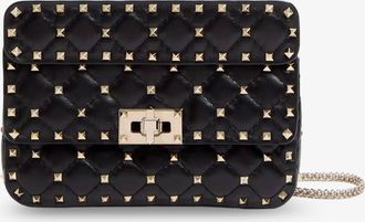 Valentino Garavani Rockstud Spike leather crossbody bag with iconic all-over studs - VALENTINO GARAVANI - gender_Woman