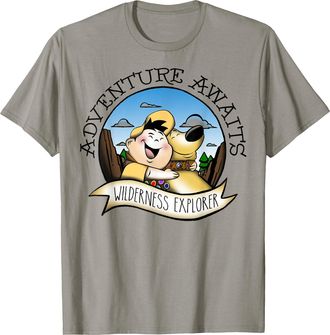 Disney Pixar Up Russel and Dug Adventure Awaits Portrait T-Shirt