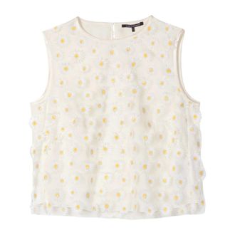 Luisa Cerano Blusentop mit Bl&uuml;ten - - Tops - Damen - Wei&szlig; - L