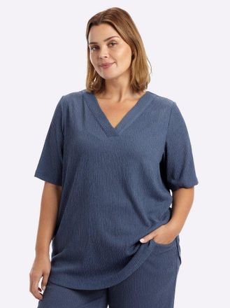 Sheego Klassische Bluse Halbarm-Bluse Kurzarm