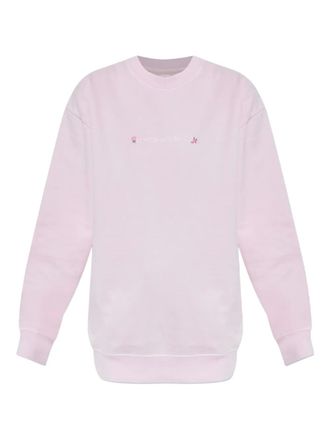 LoveShackFancy sweat Palo &agrave; broderies - Rose
