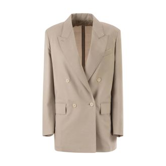 Max Mara Femme, Vestes, Beige, Taille: 36 FR Mxmmitico Blazer