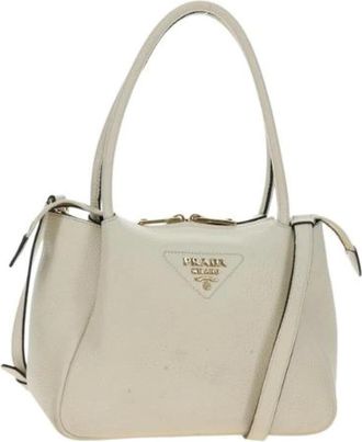 Prada Sac &agrave; main vintage Pre-owned - Femme - Pre-owned - Beige - Taille: ONE Size