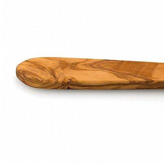 Continenta Cuill&egrave;re, Spatule, Cuill&egrave;re en Bois, avec Coin et Trou, en Bois dolivier, 30 cm