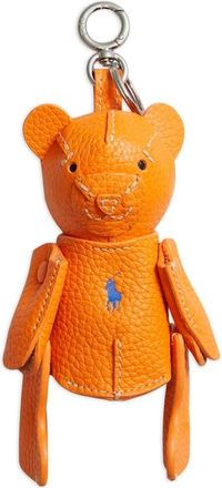 Ralph Lauren Femme, Sacs, Orange, Taille: ONE Size Porte-cl&eacute;s en m&eacute;tal avec imprim&eacute; poney signature