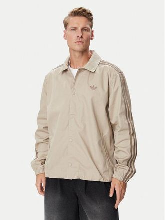 adidas &Uuml;bergangsjacke 3 Stripes Coaches Jacket KS9297 Beige Regular Fit