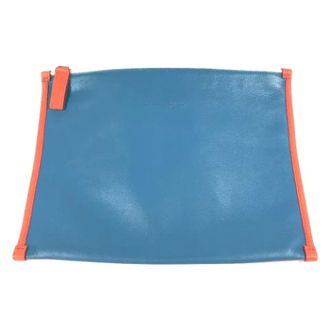 Ferragamo Pre-owned Leder clutches - - Pre-owned - Damen - Blau - ONE SIZE