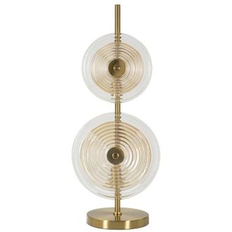 Paris Prix Lampe &agrave; Poser Design en Verre Venice 63cm Or