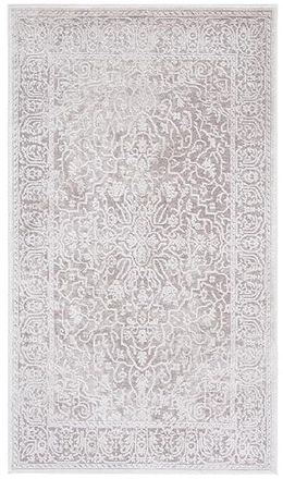 Safavieh Zeitgen&ouml;ssische Teppich f&uuml;r Wohnzimmer, Esszimmer, Schlafzimmer - Reflection Collection, Kurzer Flor, Beige und Creme, 75 x 120 cm
