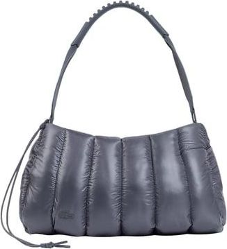 Lacoste Sac &agrave; main hobo matelass&eacute; &agrave; logo emboss&eacute;