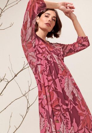 bianca Meshkleid ALDINA in floralem Print und coolen Trendfarben