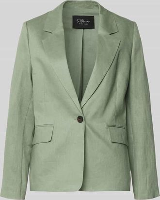 s.Oliver Black Label Regular Fit Blazer aus reinem Leinen