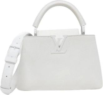 Louis Vuitton Pre-owned Sac &agrave; main Capucines BB en cuir de veau - Femme - Pre-owned - Blanc - Taille: ONE Size