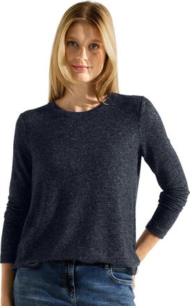 Cecil Damen B320473 Langarmshirt, Night Sky Blue Melange,L