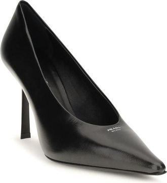 Prada Goatskin High Heel Pump - Black