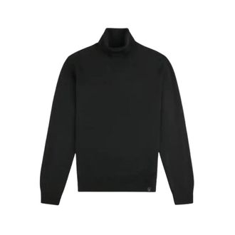 Fay Merino-Woll-Rollkragenpullover - - Knitwear - Herren - Schwarzk - M