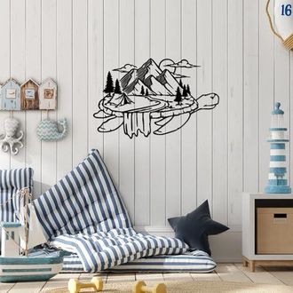 Hanah Home Stylish Black Decorative Metal Wall Accessory, 45 x 70 cm | 100% Metal, 1.5 mm Thickness | Perfect for Modern Home Decor & Unique Wall Art