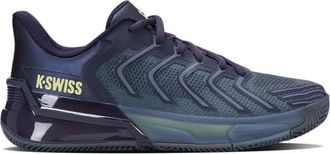 K-Swiss Ultrashot 4 Clay Chaussures de Tennis pour Homme Vintage Indigo Naval Academy Luminary Green, 41 EU