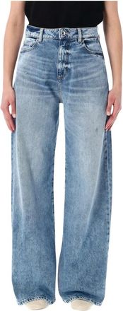 Icon Denim Los Angeles Femme, Jeans, Bleu, Taille: W29 Debby Wide Leg Jeans