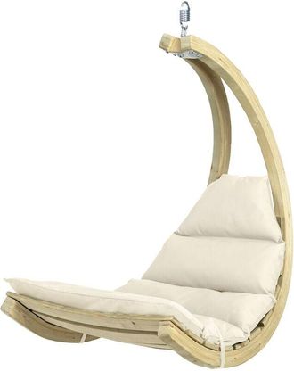 Amazonas Sandals Amazonas - Schwebesessel Swing Chair Creme H&auml;ngesessel inkl. Sitzkissen und Schwingfeder