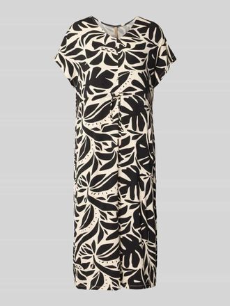 Soyaconcept Midikleid mit Kordelzug und V-Ausschnitt Modell MARICA