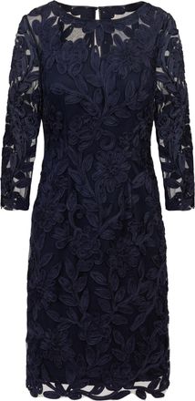 Apart Fashion APART Cocktailkleid Allover aufwendig bestricktes Mesh, Nachtblau, 38