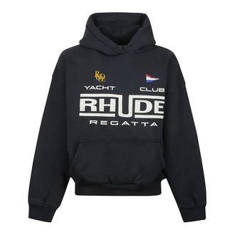 Rhude Herren, Sweatshirts & Hoodies, Schwarzk, LGr&ouml;&szlig;e
