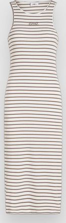 O'Neill Jess Midi Rib Kleid white yarn dye stripe