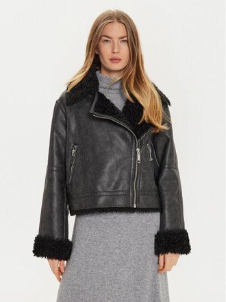 Max & Co. Jacke aus Kunstleder 2426086074200 Schwarz Regular Fit