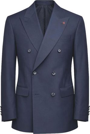 Roy Robson ROY Robson, Homme, Costumes, Bleu, Taille: L Slim Fit Doppiopetto Blazer