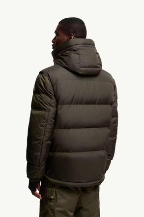 Moncler Quilted Down Down Jacket - khaki