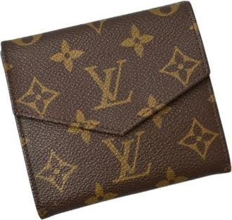 Louis Vuitton unisex, Pre-owned, Brun, Taille: ONE Size Portefeuille en toile Pre-owned
