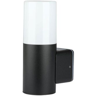 ETC Shop Applique dext&eacute;rieur spot t&eacute;l&eacute;command&eacute; alu lampe de jardin noire dimmable dans un ensemble comprenant des ampoules led rvb