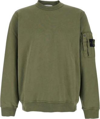 Stone Island Homme, Sweatshirts et sweats &agrave; capuche, Vert, Taille: 2XL Pocket Logo SweaT-shirt
