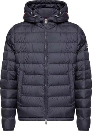 Moncler Homme, Vestes, Bleu, Taille: M Vermeille Hooded Short Down Jacket