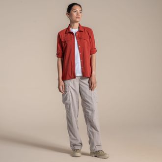 Craghoppers NosiLife Pro III Hemd f&uuml;r Damen Lang&auml;rmlig (Cinnabar)