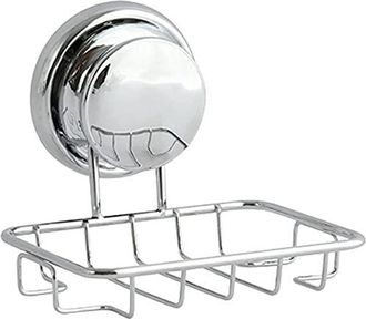 MSV Seifenschale mit Saugn&auml;pfen, verchromt