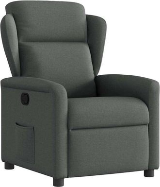vidaXL Vidaxl - Fauteuil inclinable Gris fonc&eacute; Tissu