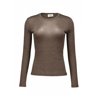 Max Mara Wkdpatto Langarmshirt - - Tops - Damen - Braun - S
